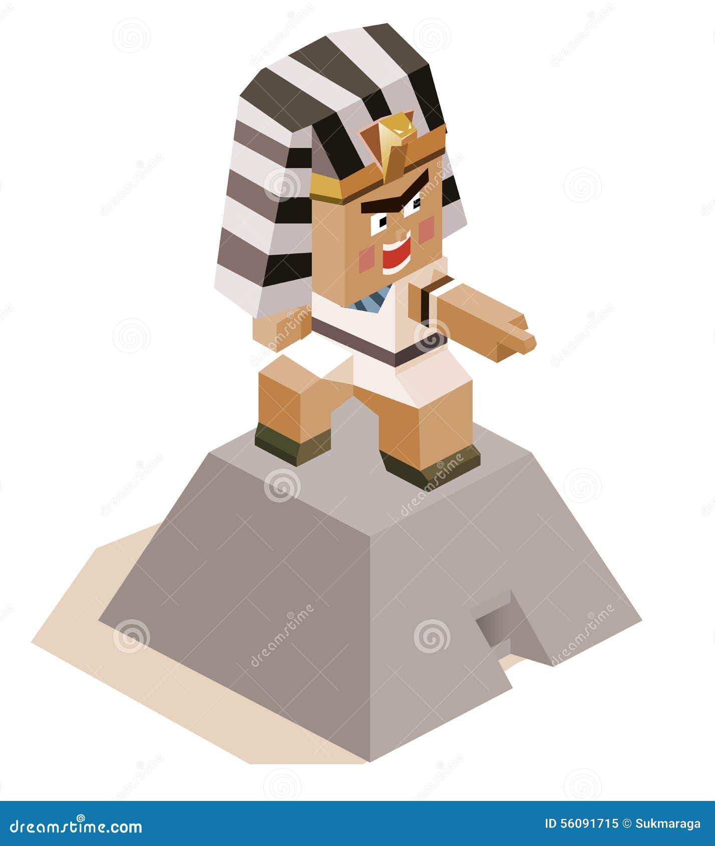 Son Of Ramses III. Set Of Egypt Labels And Elements. Vector Set ...