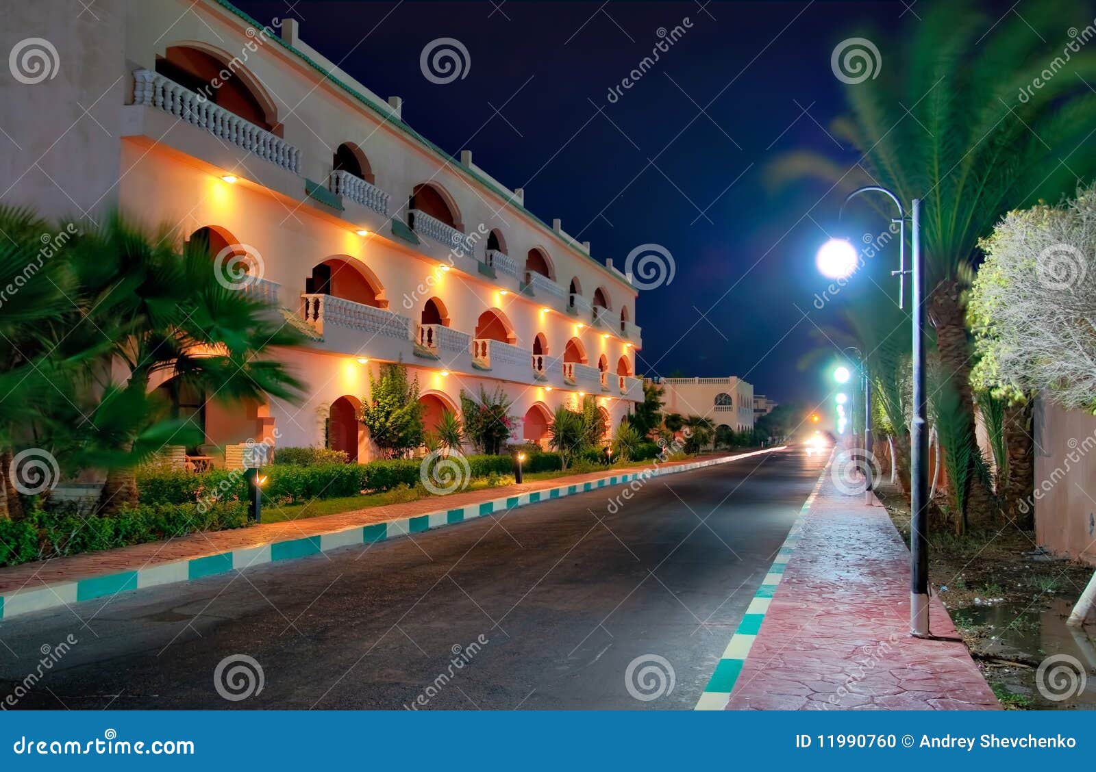 Egypt resort night hdr stock photo. Image of palace, africa - 11990760