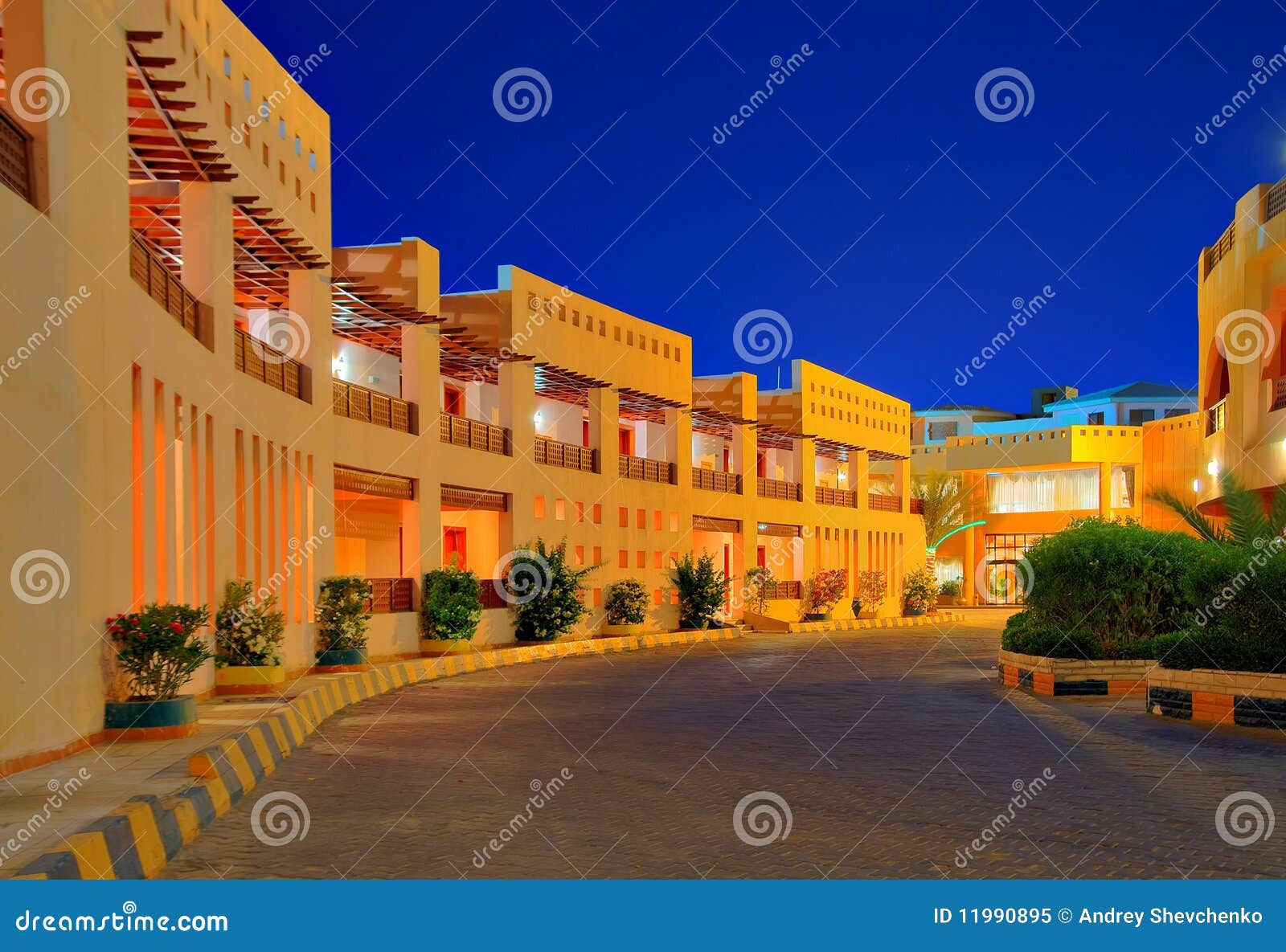 Egypt resort night hdr stock image. Image of structure - 11990895