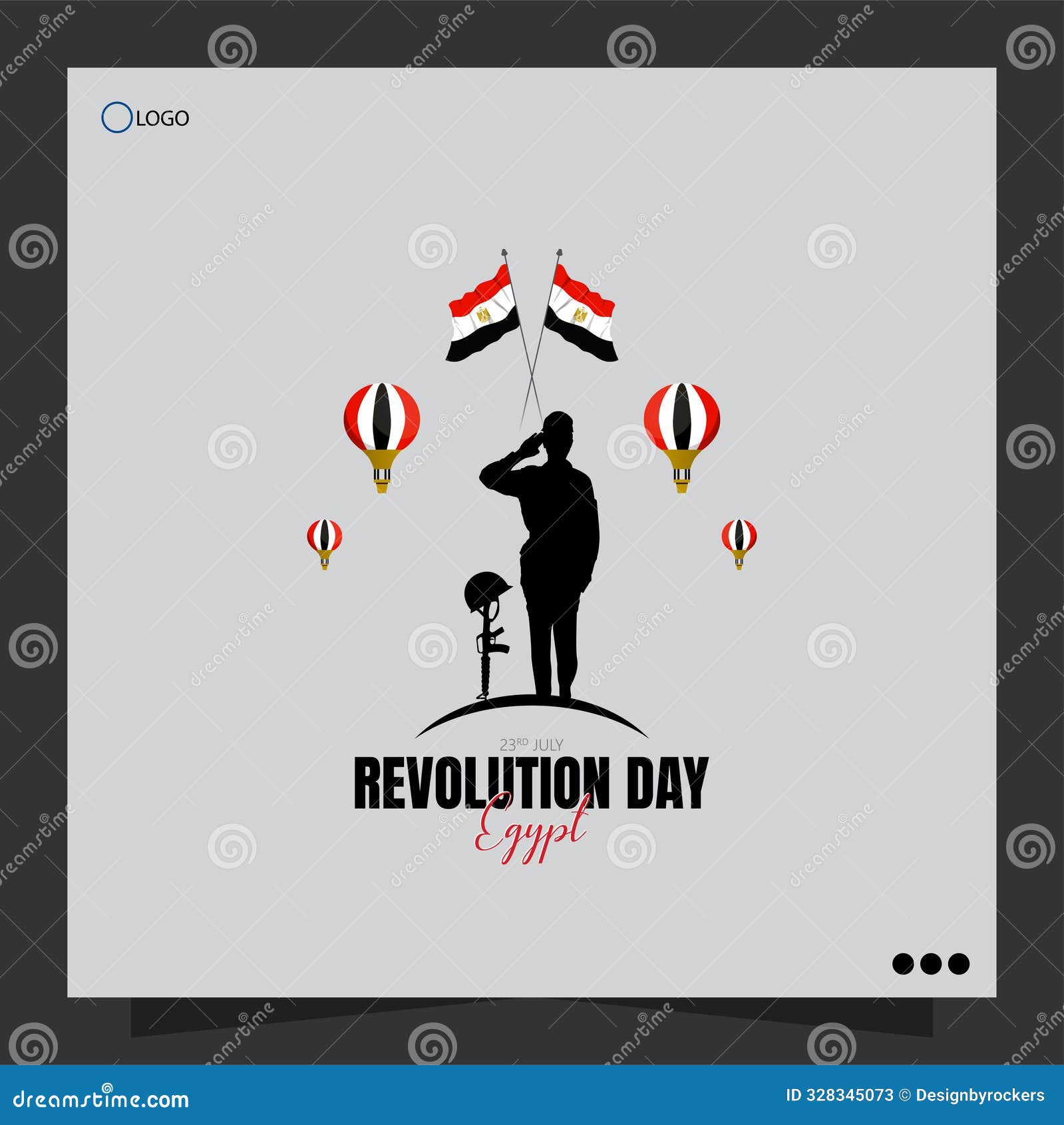 Egypt Revolution Day National Celebration of Egypt S Stock Vector ...