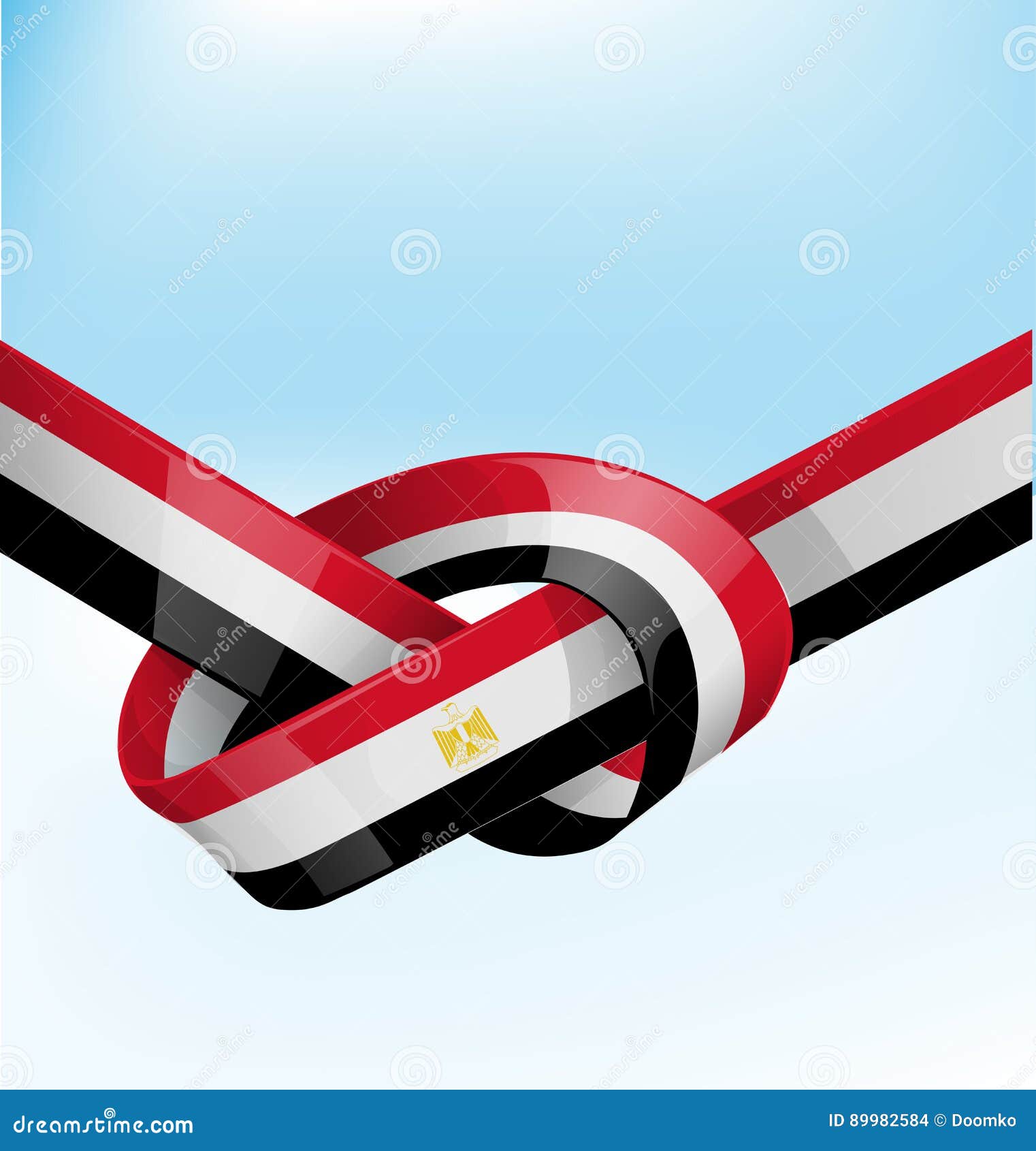 Egypt ribbon flag stock vector. Illustration of egyptians - 89982584