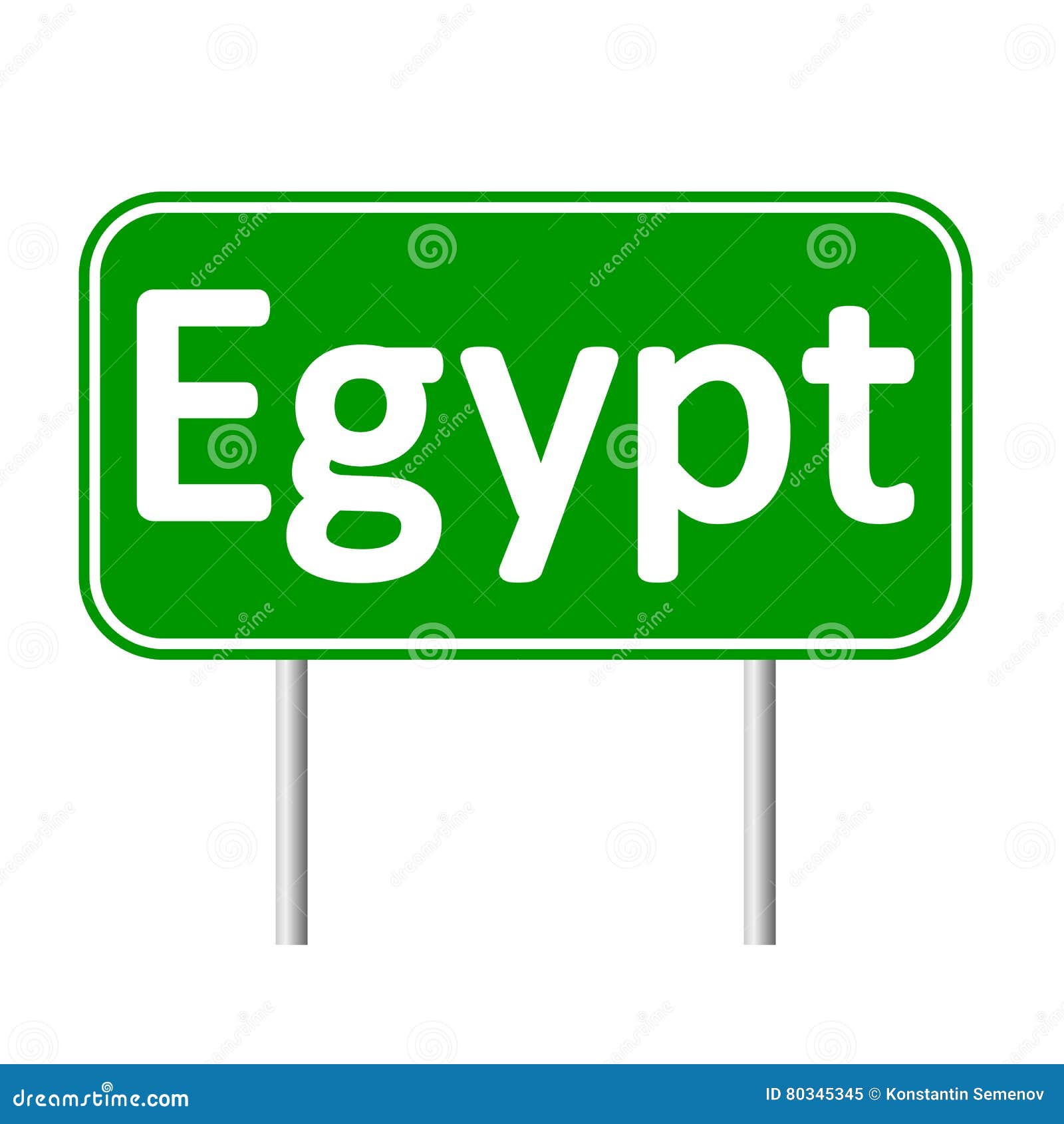 Egypt Map On Road Sign. Vector Illustration | CartoonDealer.com #126785134