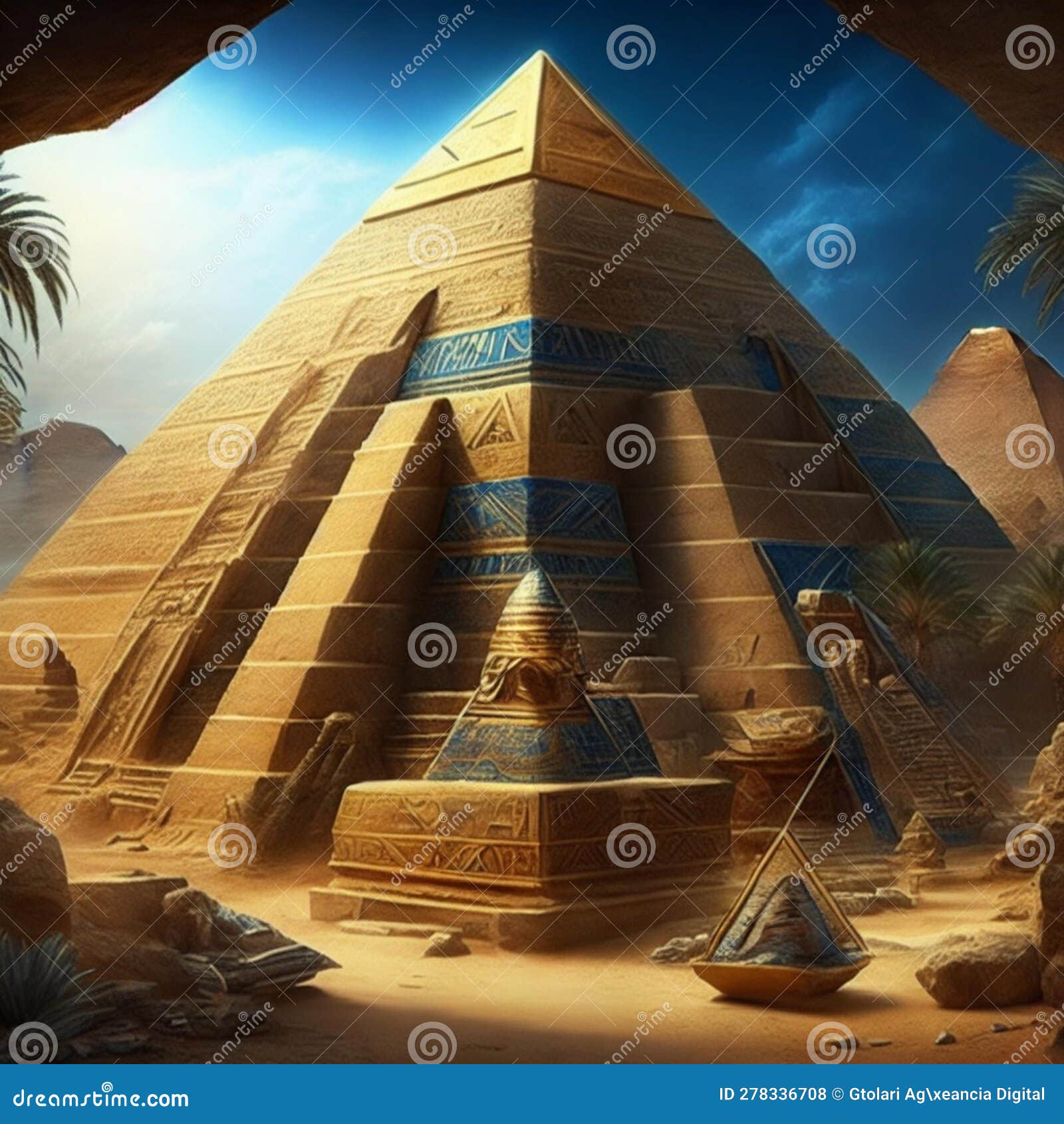 Egypt S Pyramids. Stone Pyramids Built in Ancient Egypt. Pharaohs Stock ...