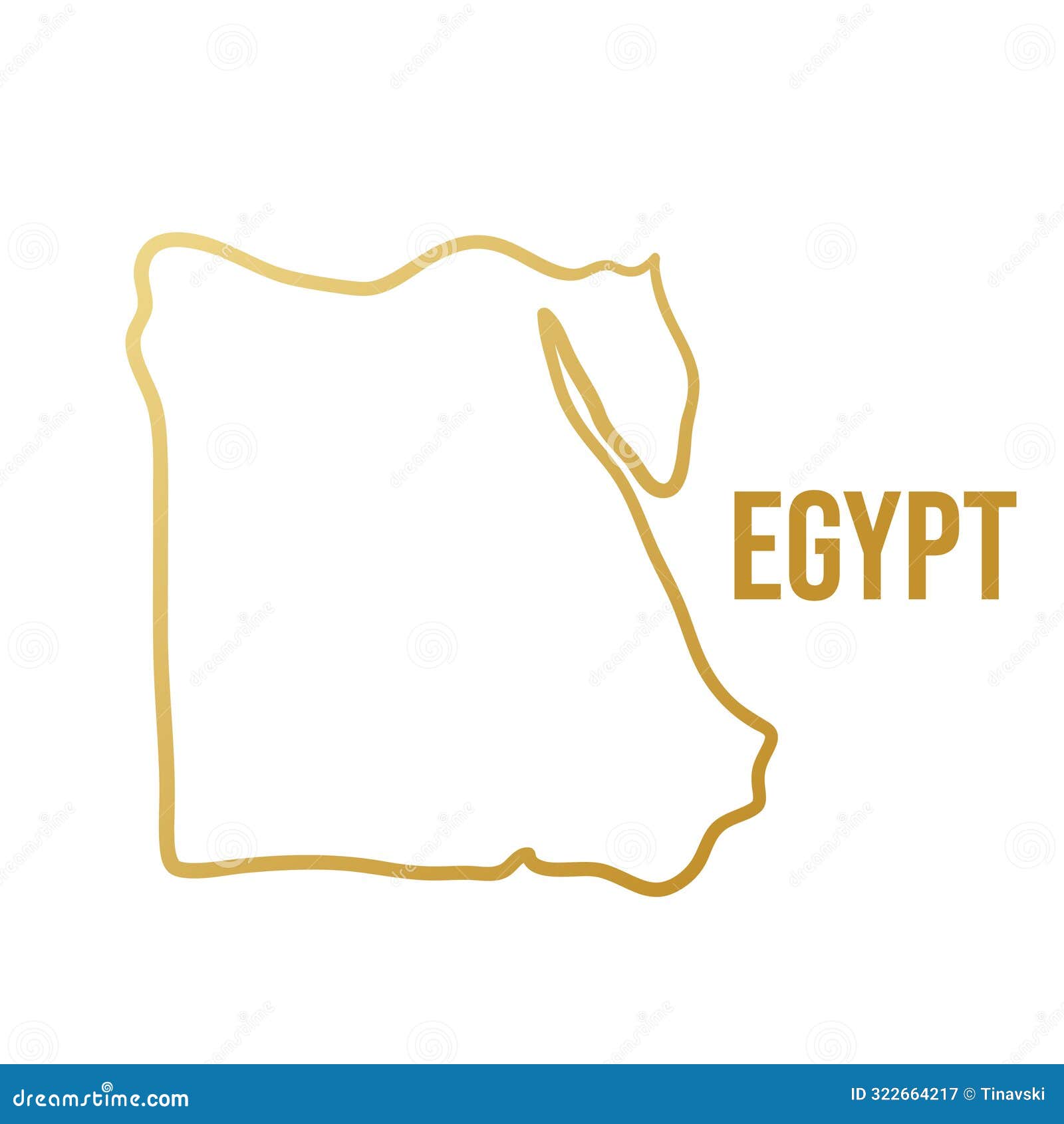 Egypt simplified map stock illustration. Illustration of soft - 322664217