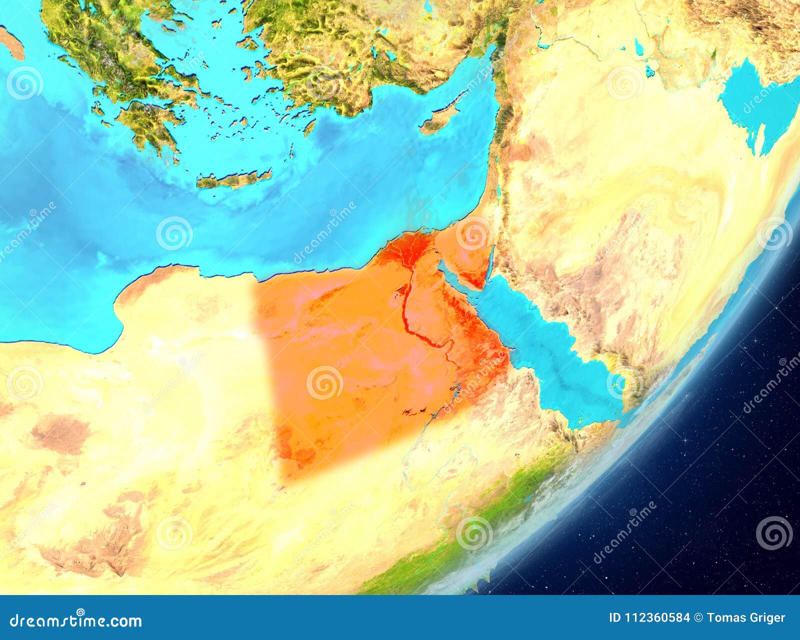 Egypt Map And Satellite Image