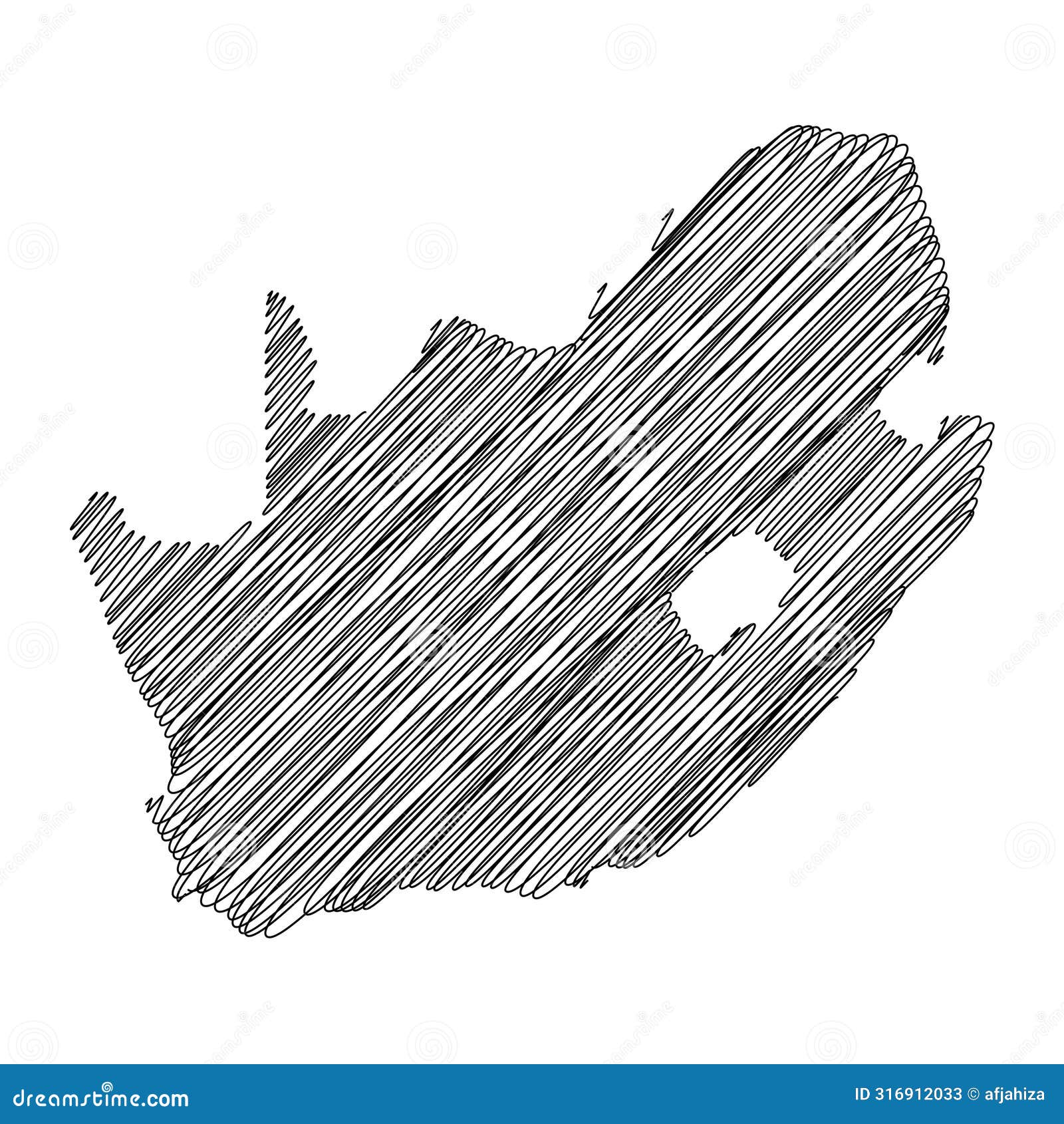 South Africa Thread Map Line Vector Illustration Stock Vector ...