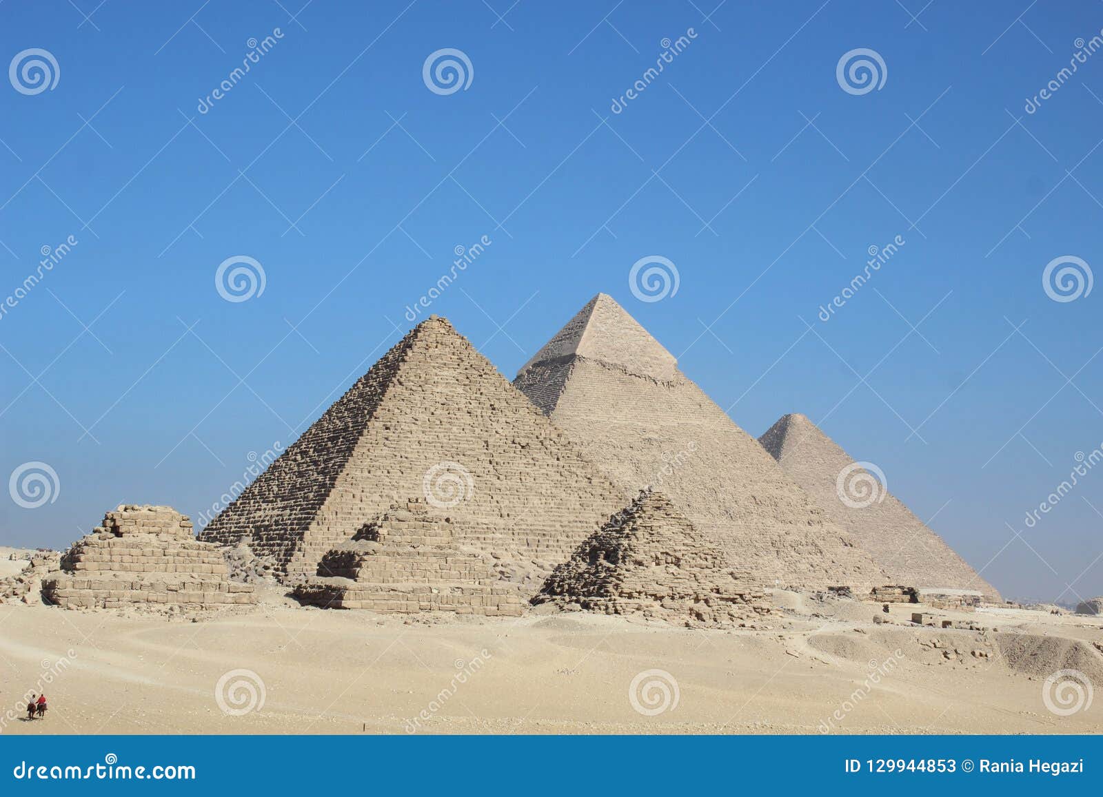 Three Pyramids In Caral, North Of Lima, Peru Stock Photo ...