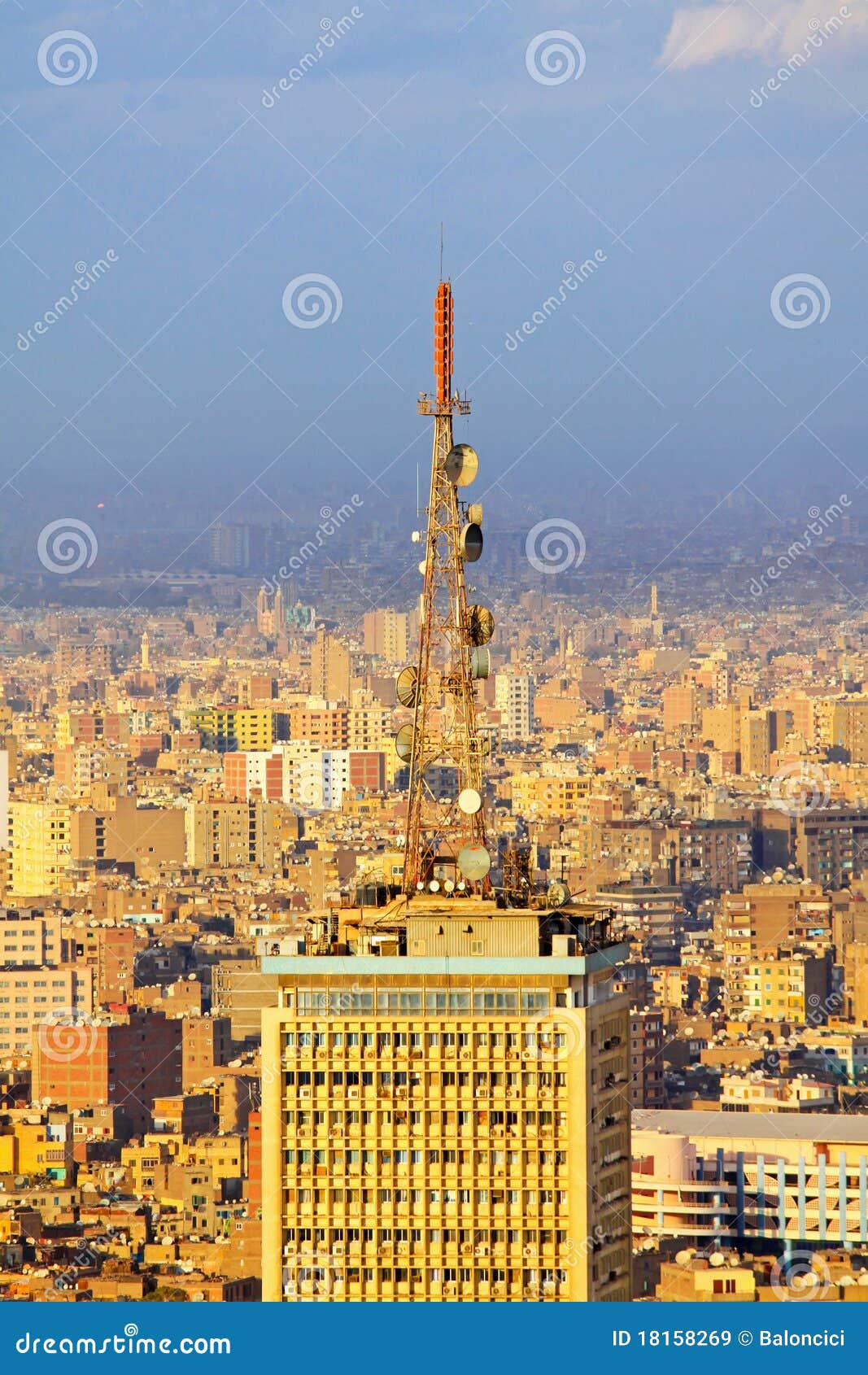 Egypt TV station stock image. Image of signal, national - 18158269