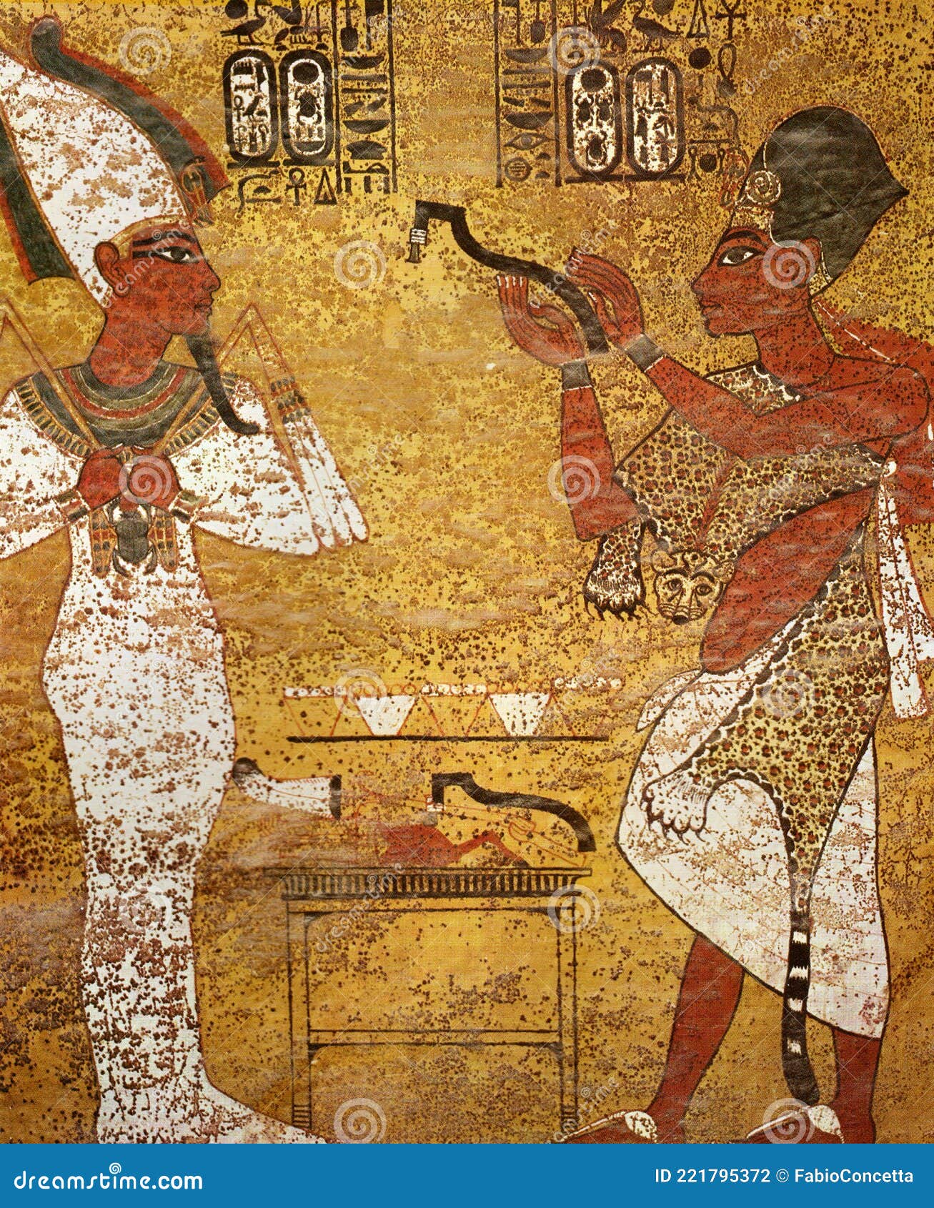 Egypt Valley Of The Kings Throne With Pharaoh Tutankamon And His Queen ... Egypt Valley Of The Kings Throne With Pharaoh Tutankamon And His Queen ...