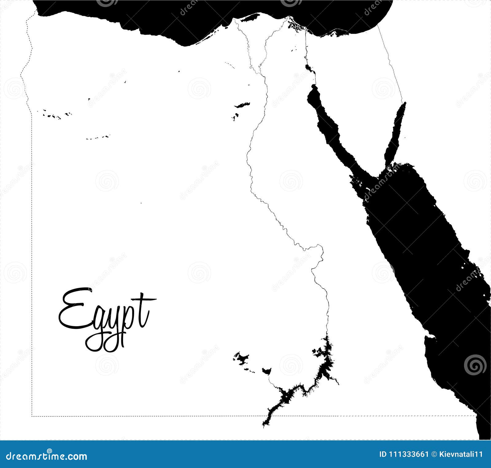 Map Of Egypt High Detailed Vector Map Egypt Stock Vector