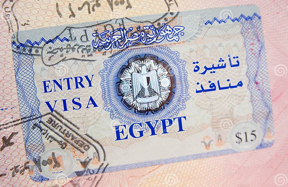 Egypt visa stock photo. Image of vacation, passport, airport - 8571706