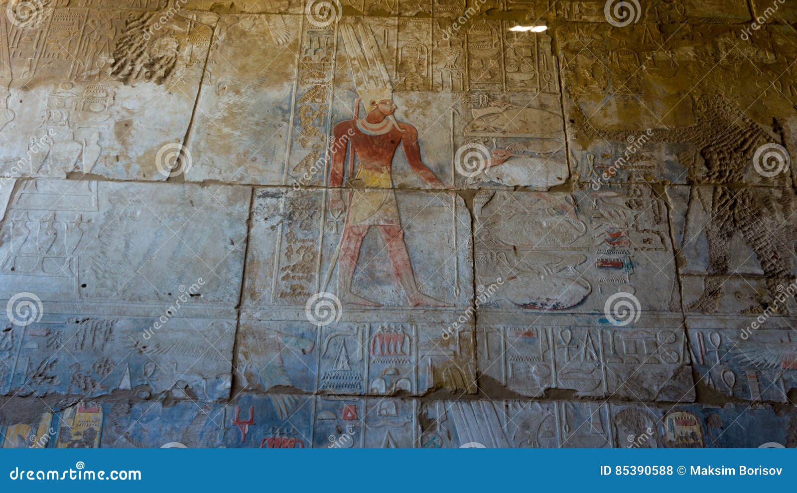 Egyptian Ancient Temple Engravings on Stock Photo - Image of outdoors ...