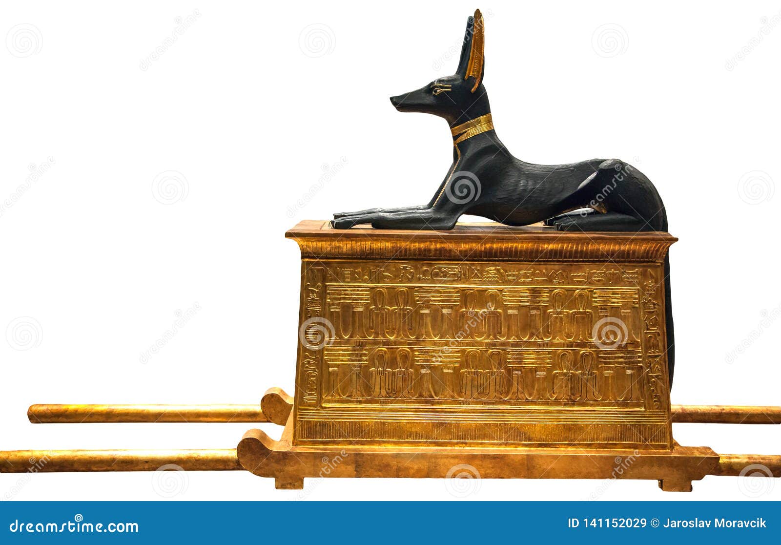 Egyptian Anubis sculpture stock image. Image of history - 141152029