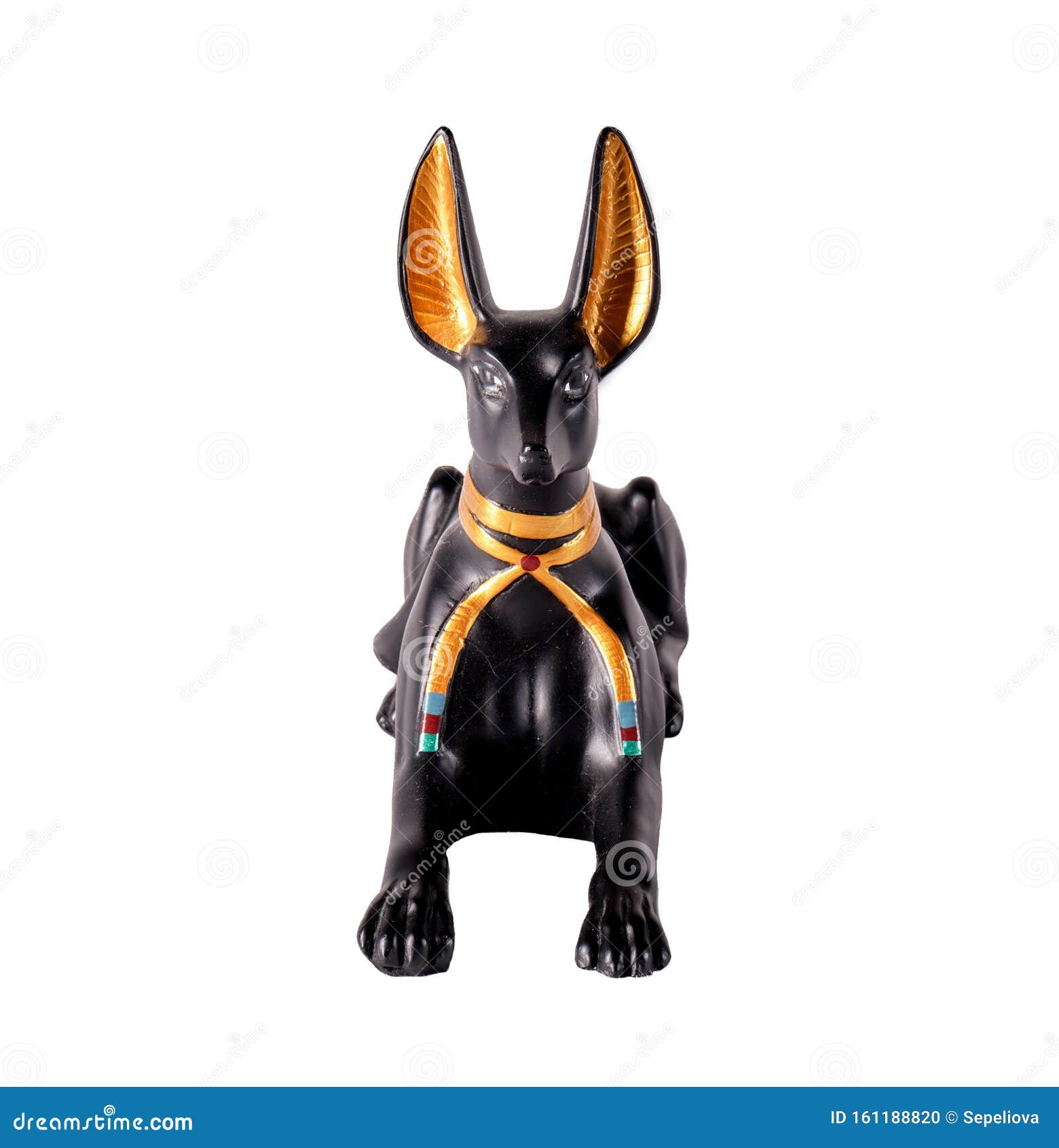 Egyptian Anubis Statue Isolated On White Background . Royalty-Free ...