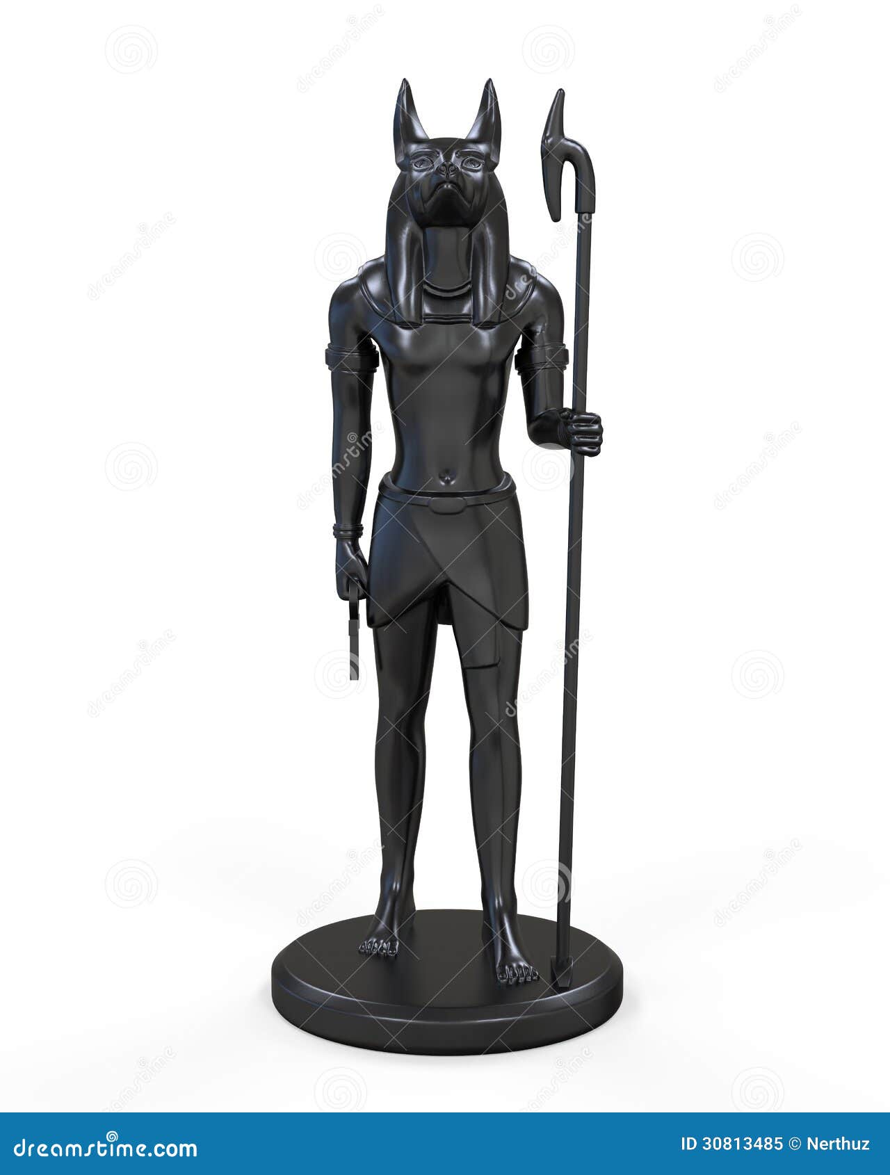 Egyptian Anubis Statue Royalty-Free Stock Photography | CartoonDealer ...