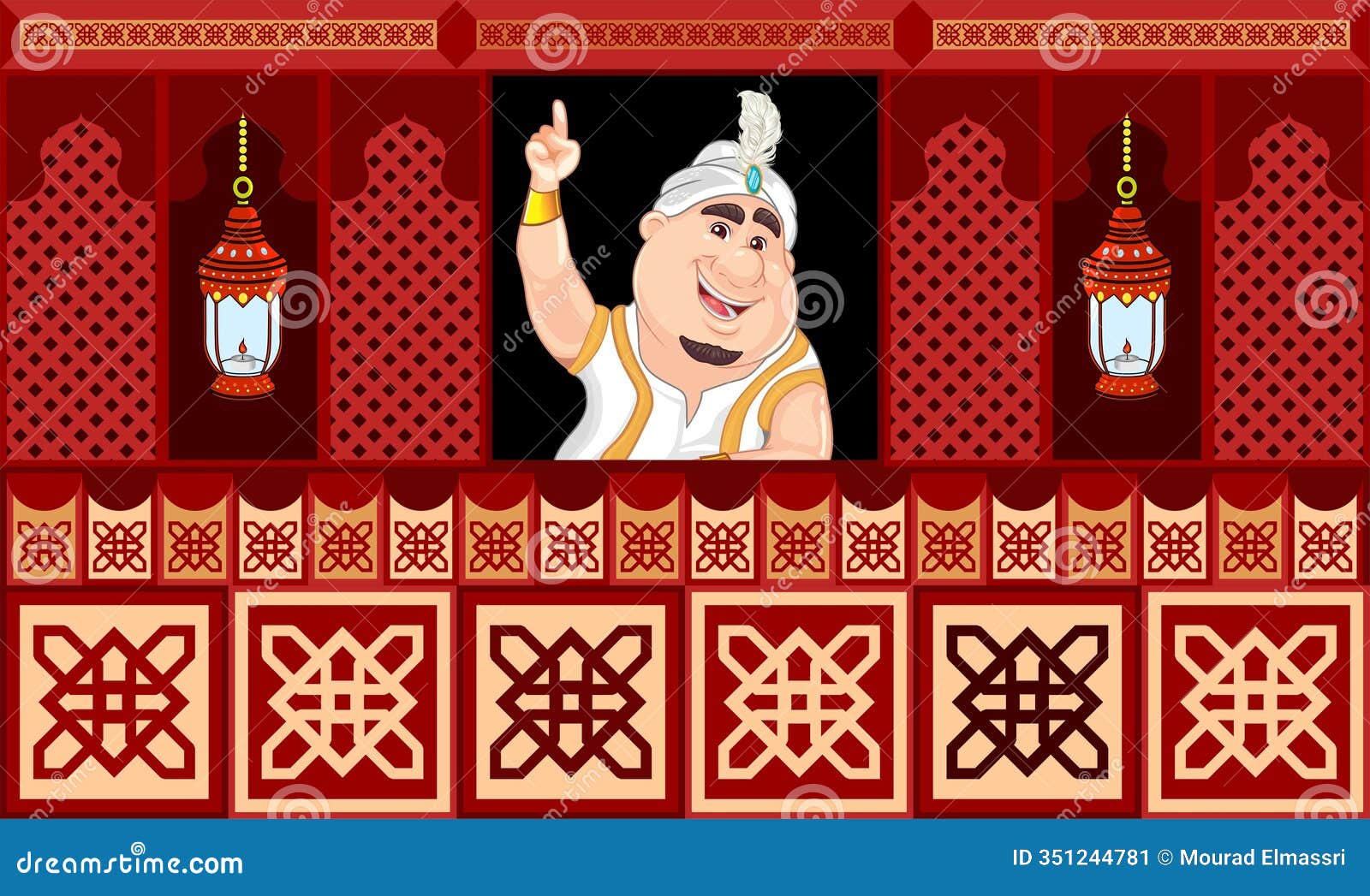 Egyptian Arabian Cartoon Characters | CartoonDealer.com #351244727