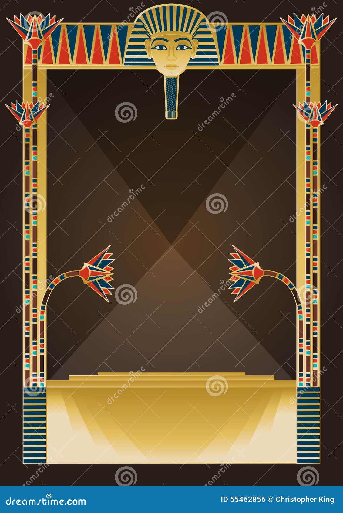 Egyptian Background and Design Elements Stock Vector - Illustration of ...