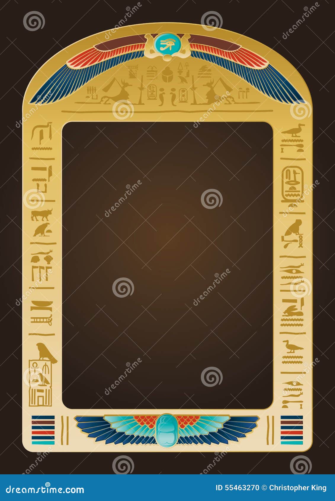 Egyptian Background And Design Elements Stock Vector - Image: 55463270