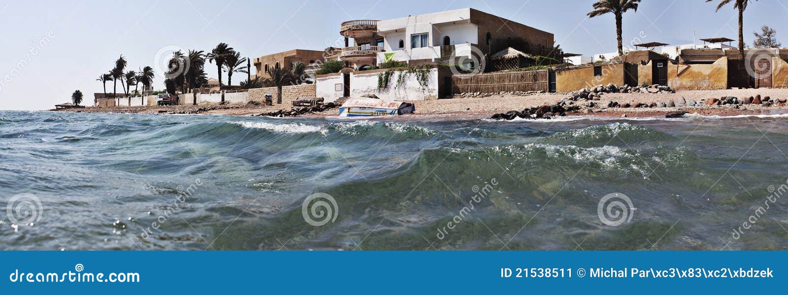 Egyptian beach resort stock image. Image of shoreline - 21538511