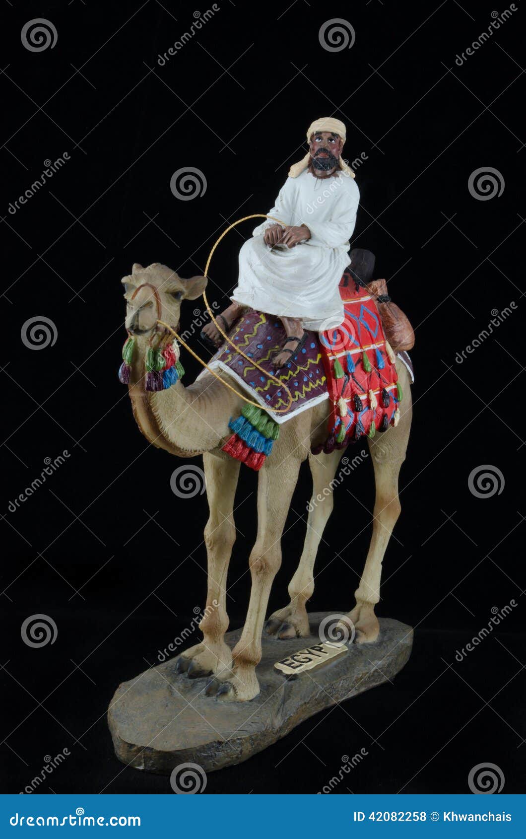 An Egyptian With A Camel In Front Of The Temple Of Pharaoh Hatshepsut ...