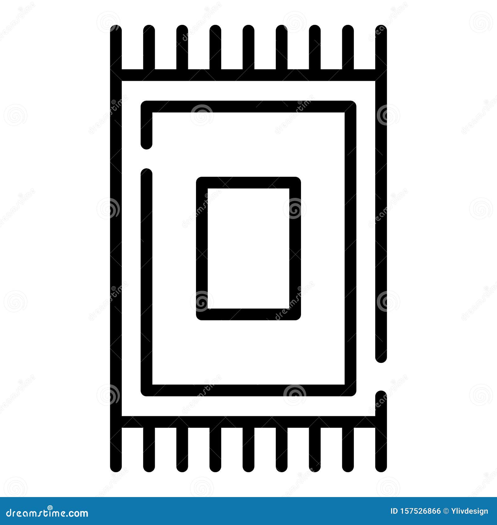 Egyptian Carpet Icon, Outline Style Stock Vector - Illustration of ...