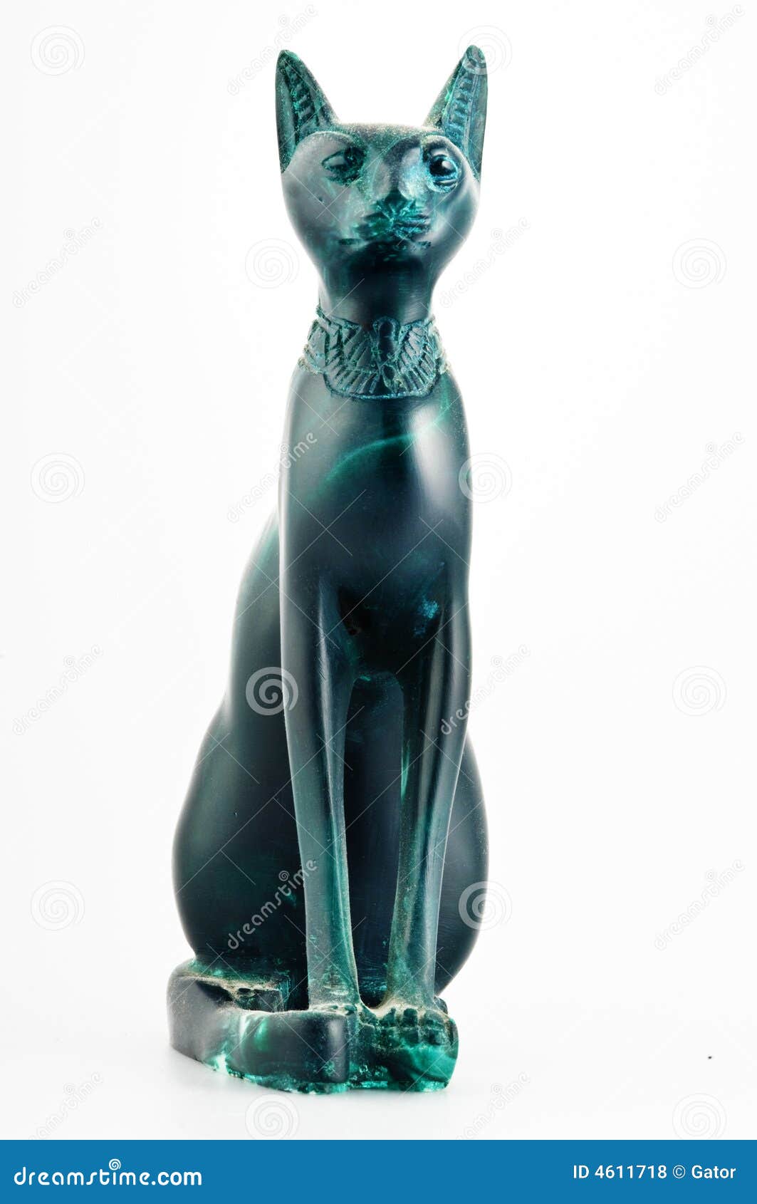 Egyptian Cat Bastet Miniature Statue Stock Photo - Image of figurine ...