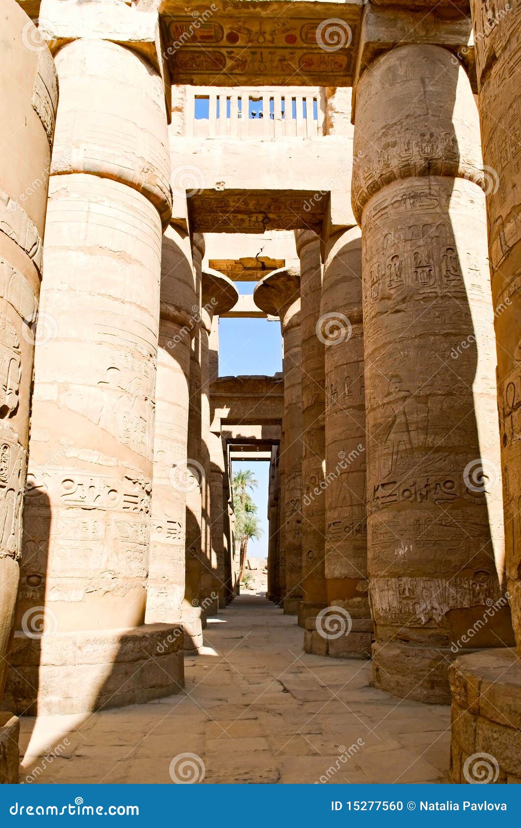 Egyptian columns stock photo. Image of complex, worship - 15277560