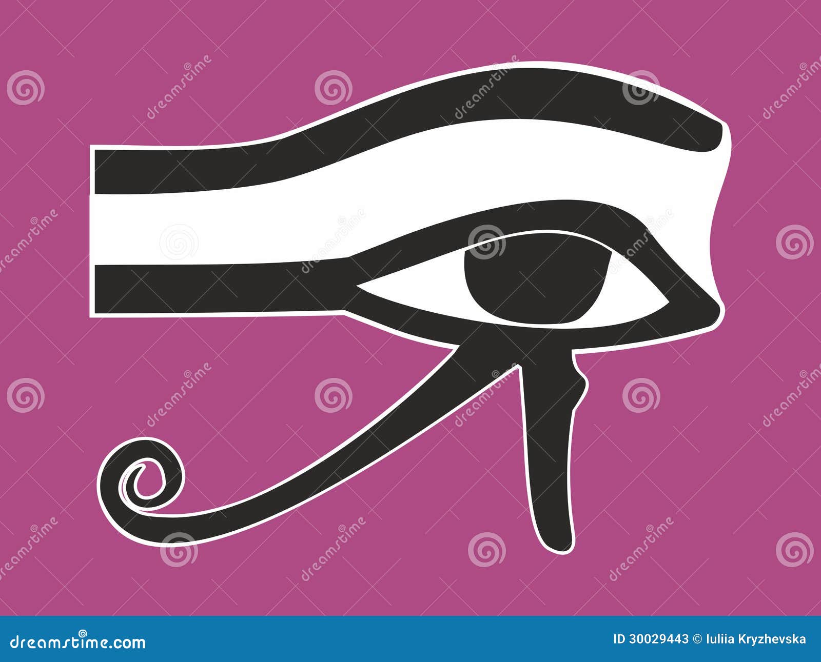 Egyptian Eye of Horus - Ancient Religious Symbol, Vector Stock Vector ...