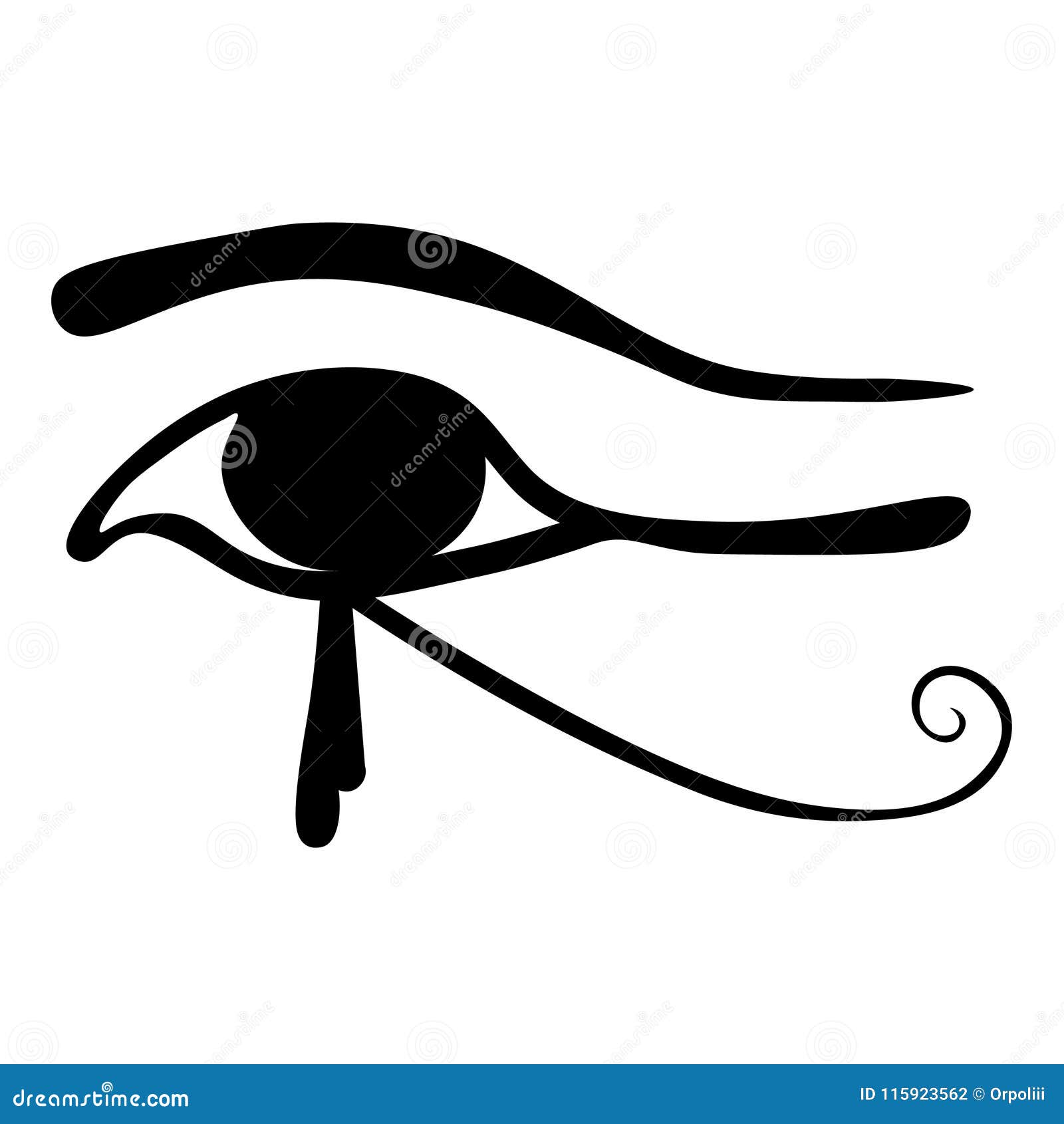 Eye Of Horus Symbol Old Paper Ra Eye On Papyrus With Sun Rays Stock ...