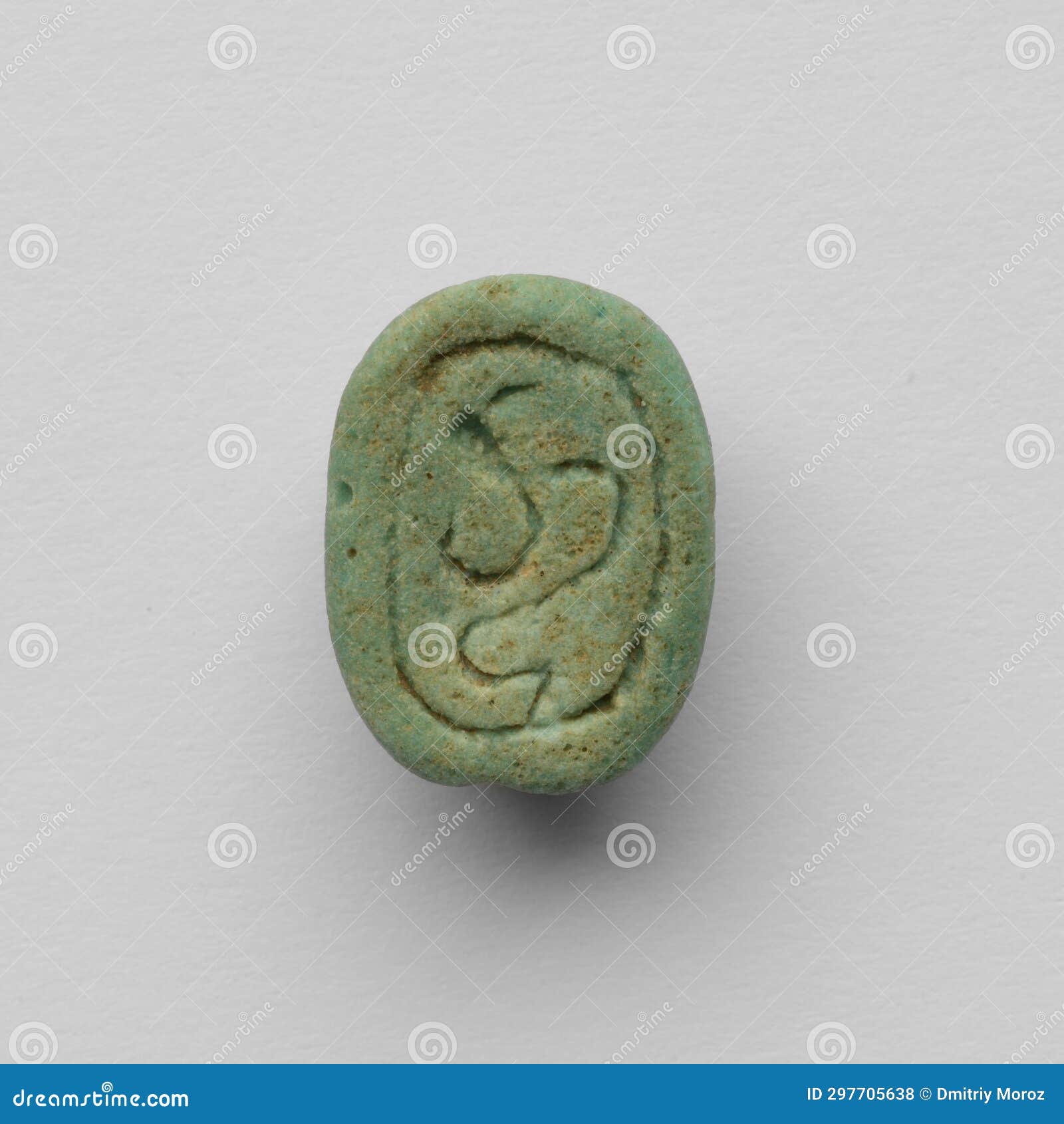 Egyptian Faience Scarab Amulet Stock Photo - Image of glass, faience ...