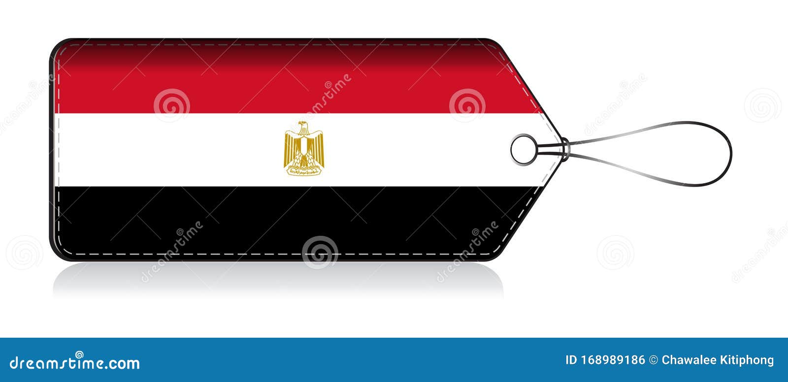Egyptian Flag Label, Made in Egypt Stock Vector - Illustration of ...