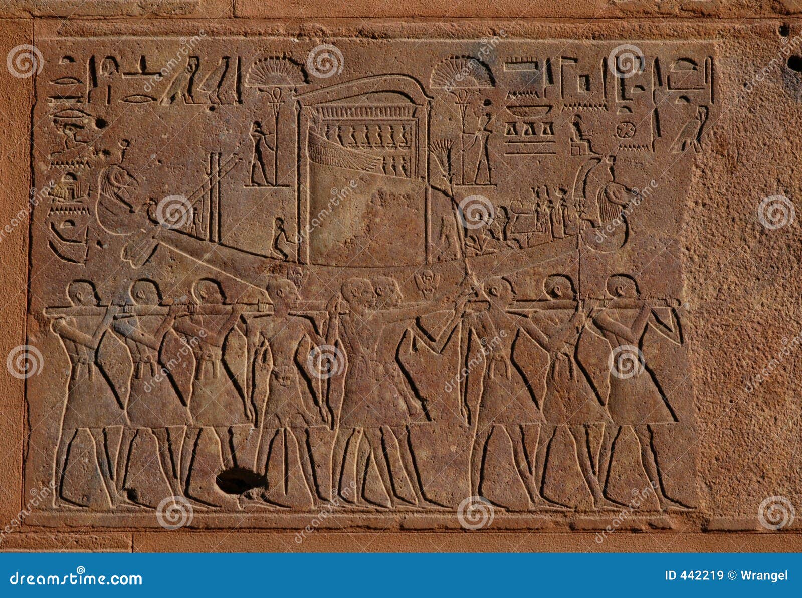 Egyptian Funeral Boat stock image. Image of king, african - 442219