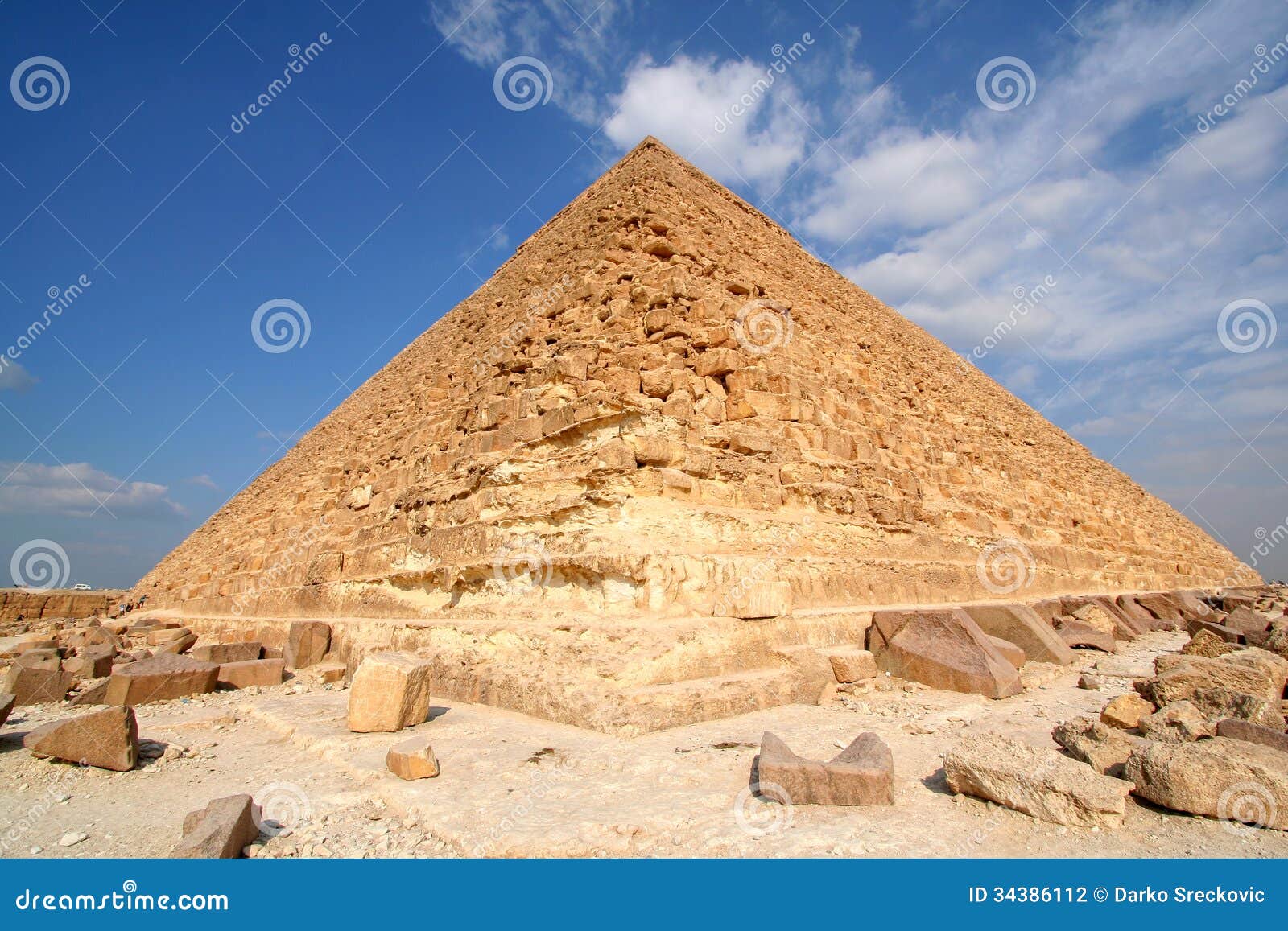 Egyptian great pyramid stock photo. Image of antiquity - 34386112