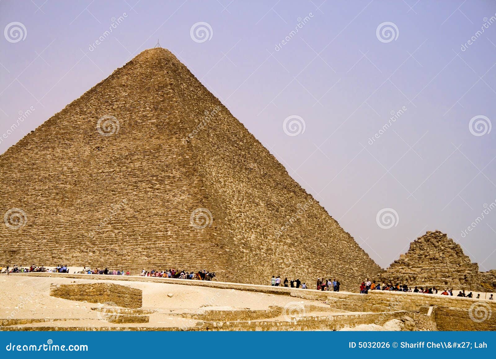 The Great Pyramids Of Giza Desert Near Cairo In Egypt Unesco Cultural ...
