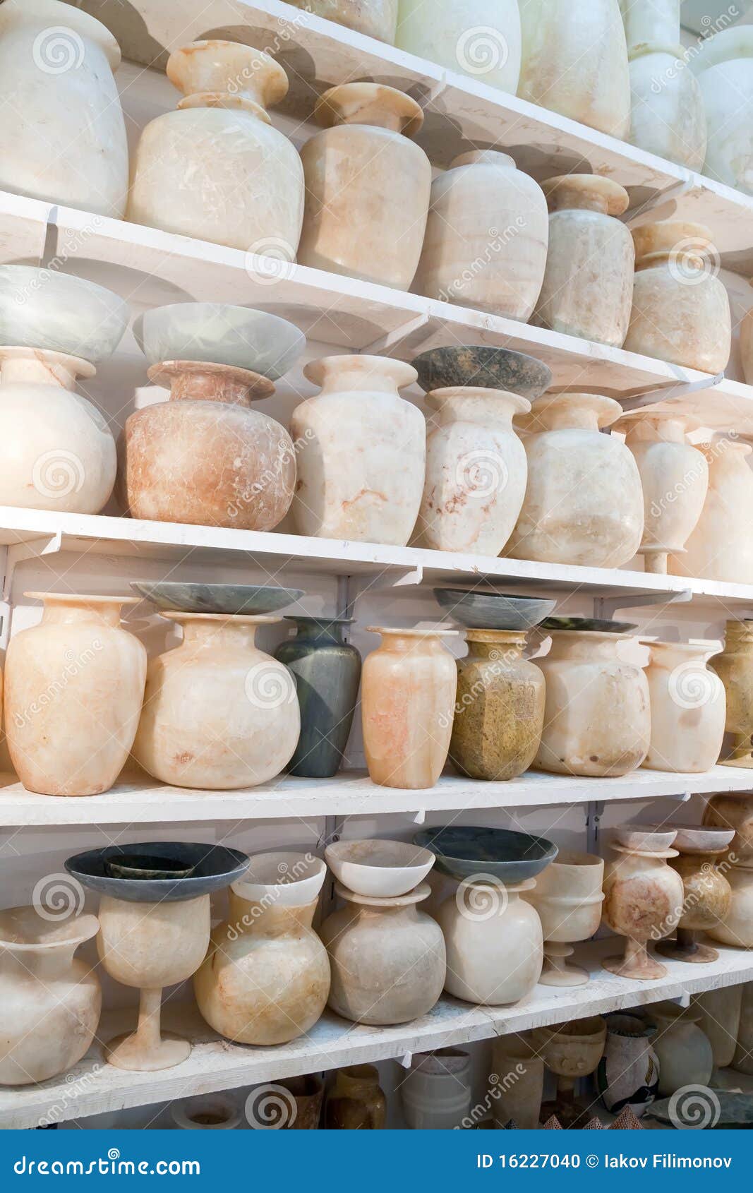 Egyptian Hand Made Stone Jugs Stock Photo - Image of pharaoh, egypt ...