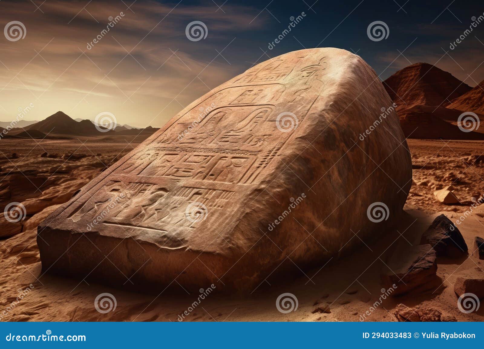 Mummy's Colossal Silhouette A Nightmarish View From Space Royalty-Free ...