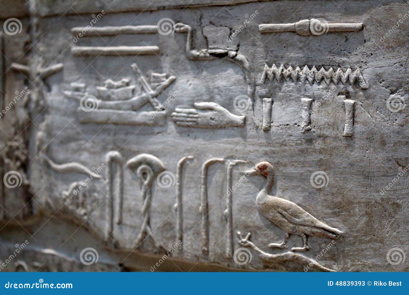 Egyptian Hieroglyphics on Stone Stock Image - Image of hieroglyph ...