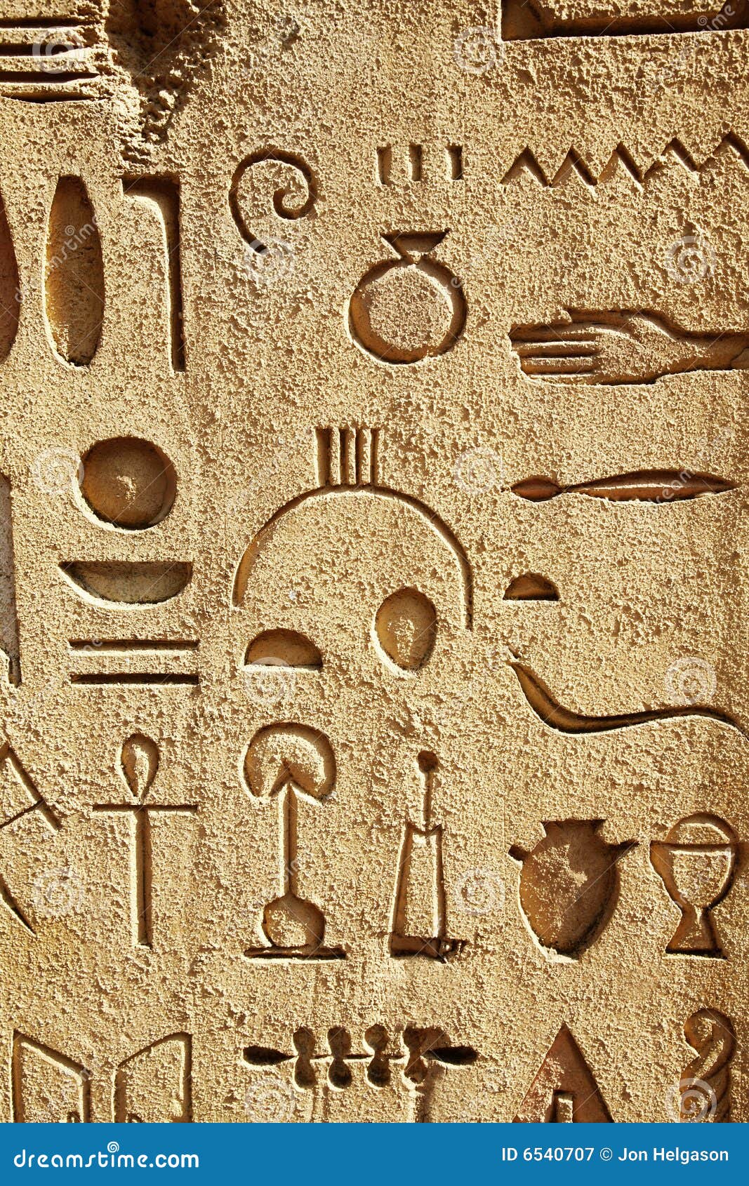 Egyptian hieroglyphs stock image. Image of ancient, stone - 6540707