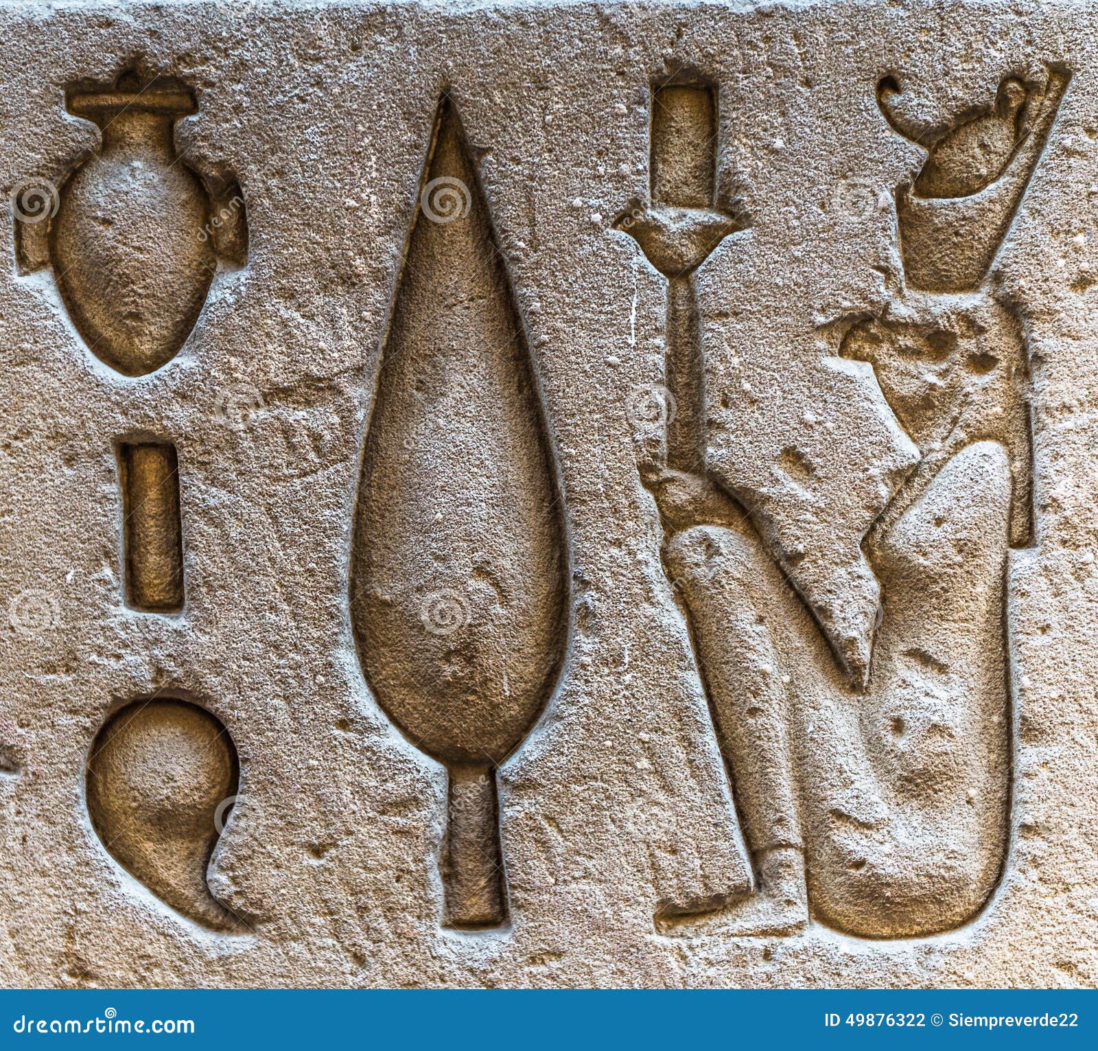 Egyptian hieroglyphs stock photo. Image of egyptian, element - 49876322