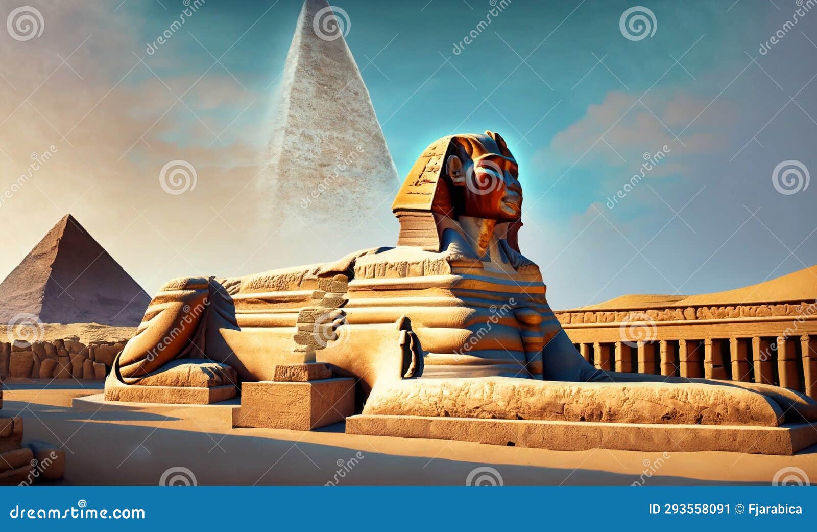 Egyptian Historical Monuments Royalty-Free Stock Image | CartoonDealer ...