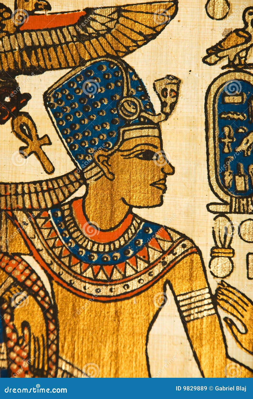 Egyptian history papyrus stock image. Image of colorful - 9829889