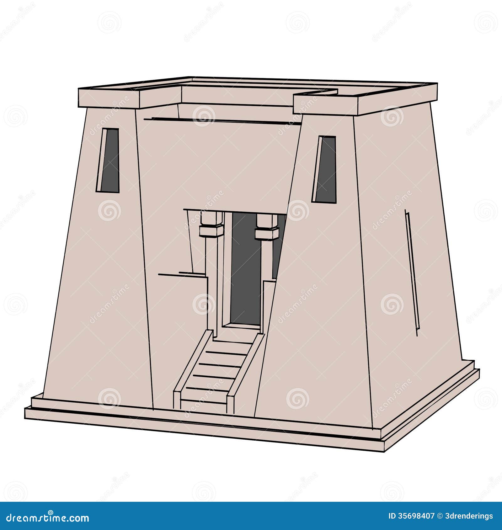 Egyptian house stock illustration. Illustration of toon - 35698407