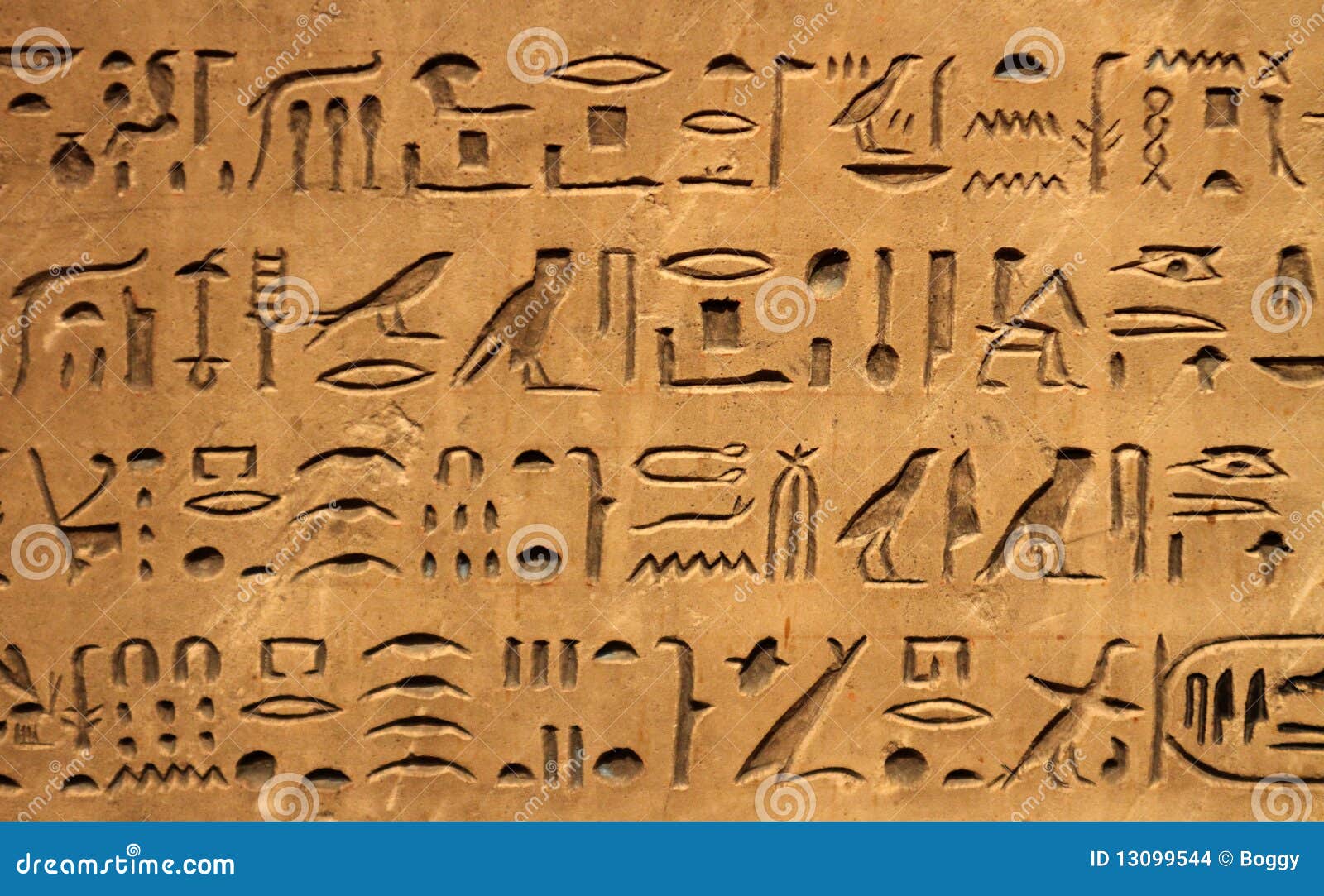 Egyptian hyeroglyphics stock photo. Image of egypt, egyptian - 13099544