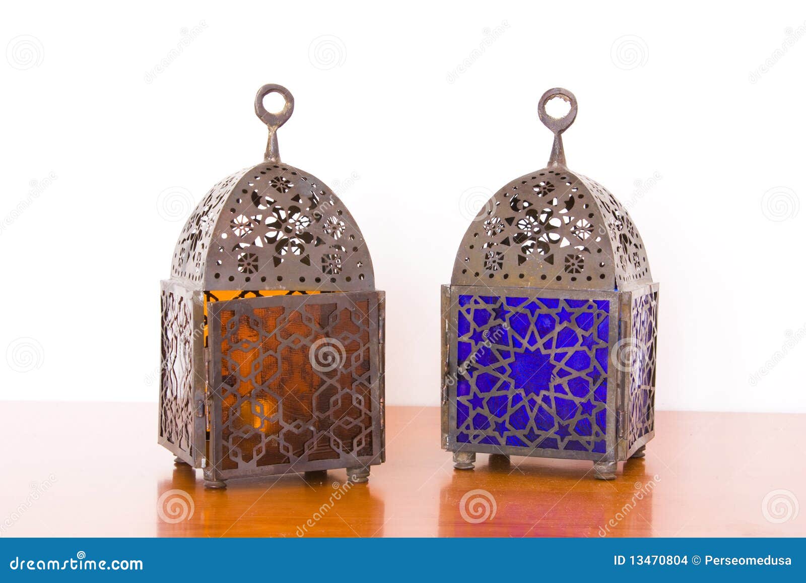 Egyptian Lamps - Two Pieces Stock Photo - Image of colorful, orange ...