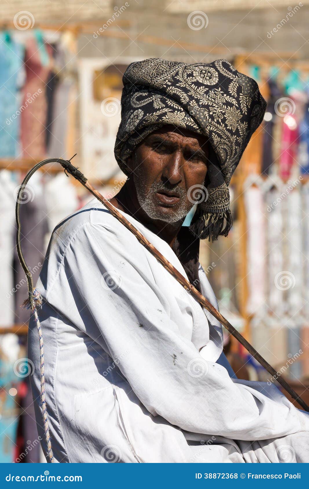 Egyptian Man with Turban in Cairo. Egypt Editorial Stock Photo - Image ...