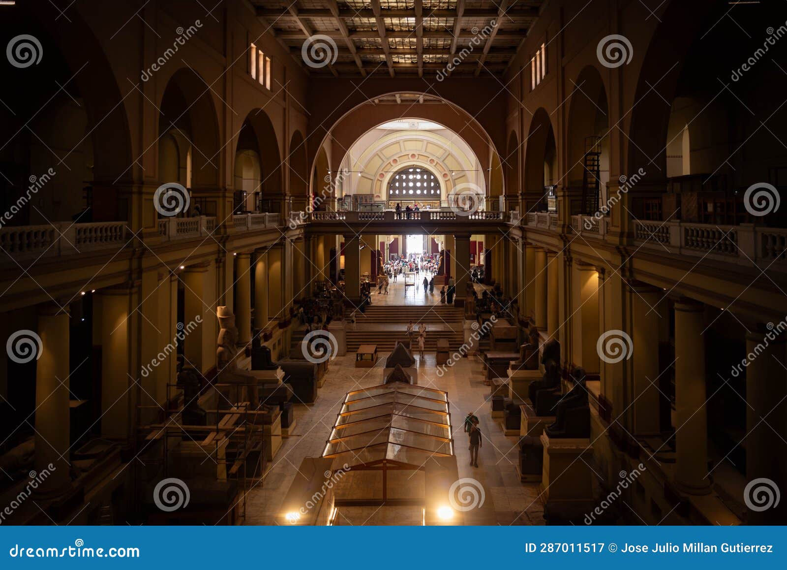 The Egyptian Museum from Inside Stock Image - Image of august, museum ...