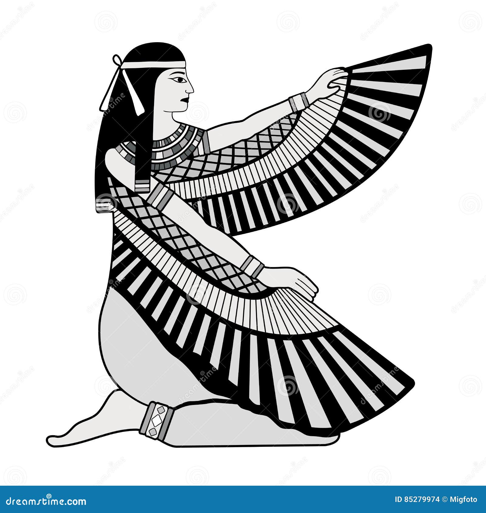 Egyptian national drawing. stock vector. Illustration of ancient - 85279974