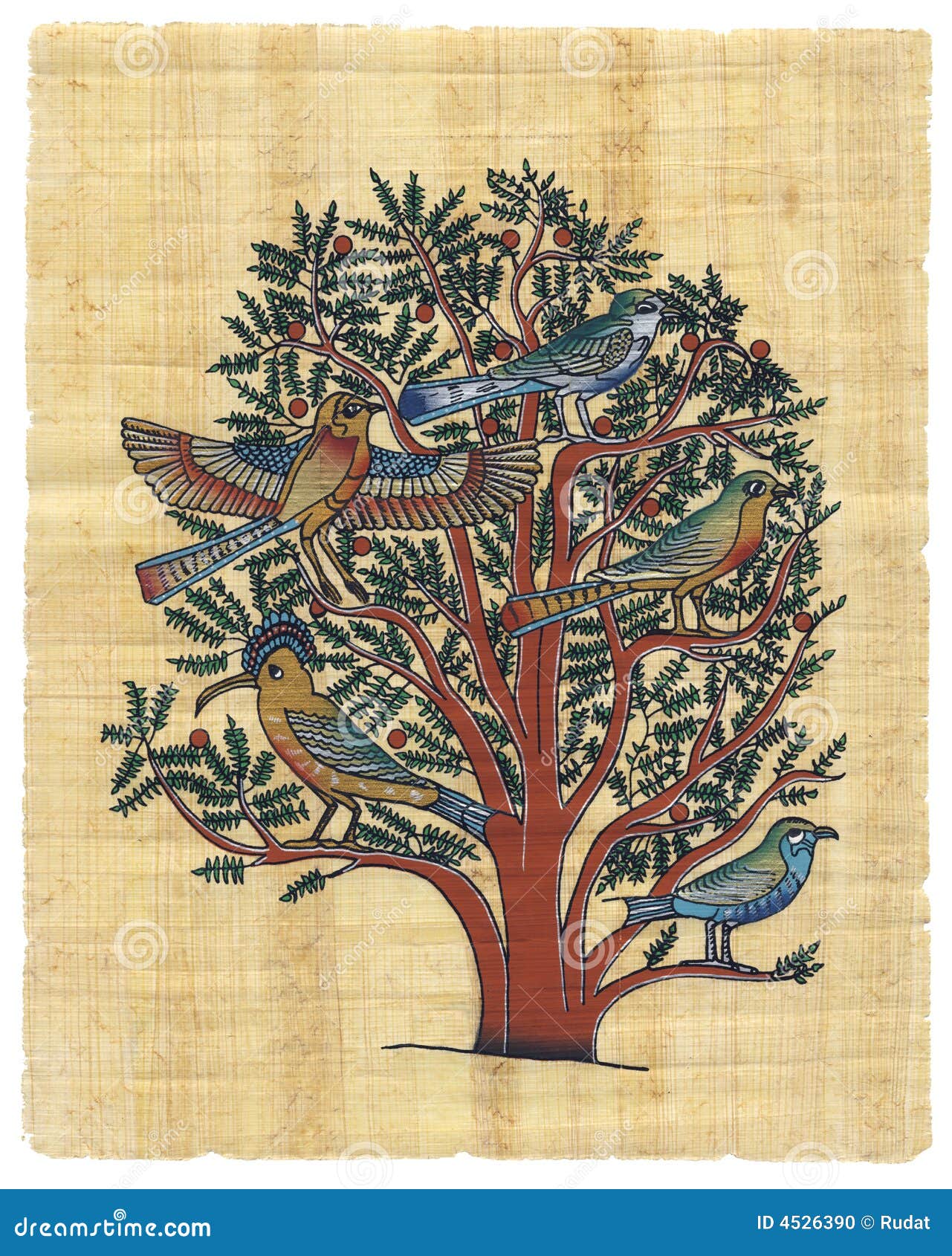 Egyptian Papyrus Scrolls. Ancient Egypt Papyrus With Gods ...