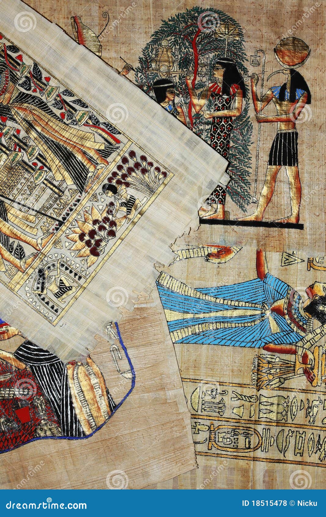 Egyptian Papyrus Background Stock Photo | CartoonDealer.com #18515478