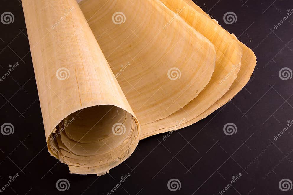 Egyptian papyrus roll stock image. Image of culture, parchment - 36773853